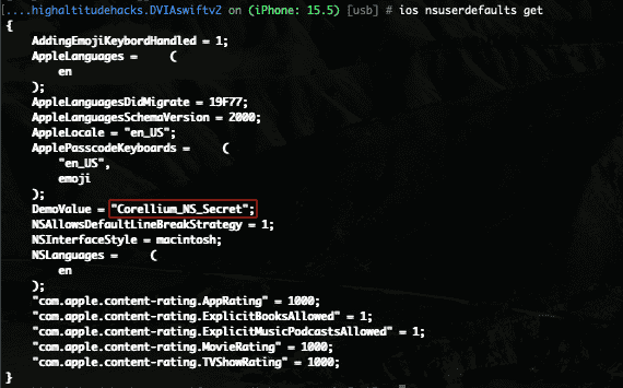 Ios Local Storage Exploit Sensitive Information With Corellium