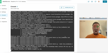 MediaPipe Computer Vision on Arm Virtual Hardware