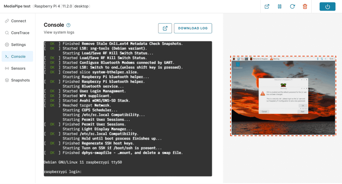 MediaPipe Computer Vision on Arm Virtual Hardware