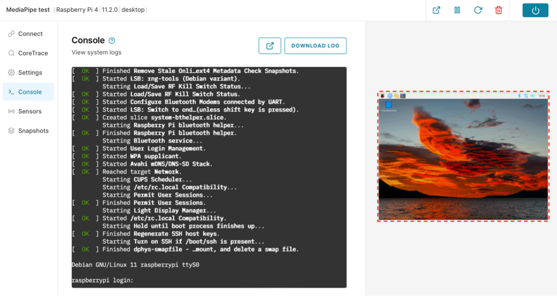 MediaPipe Computer Vision on Arm Virtual Hardware