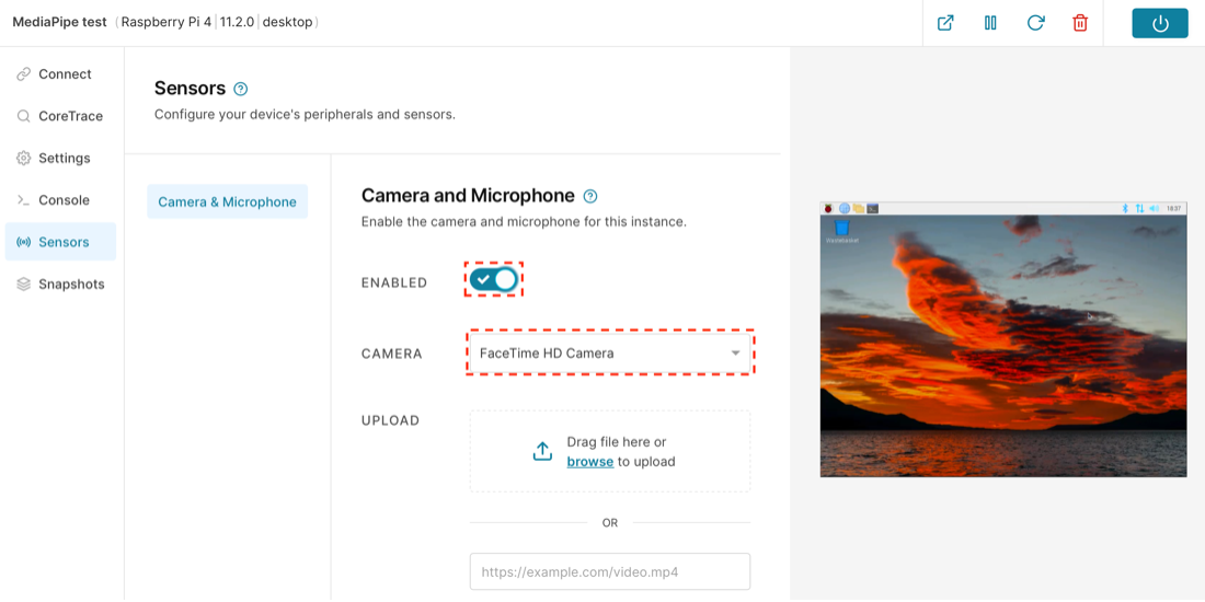 MediaPipe Computer Vision on Arm Virtual Hardware