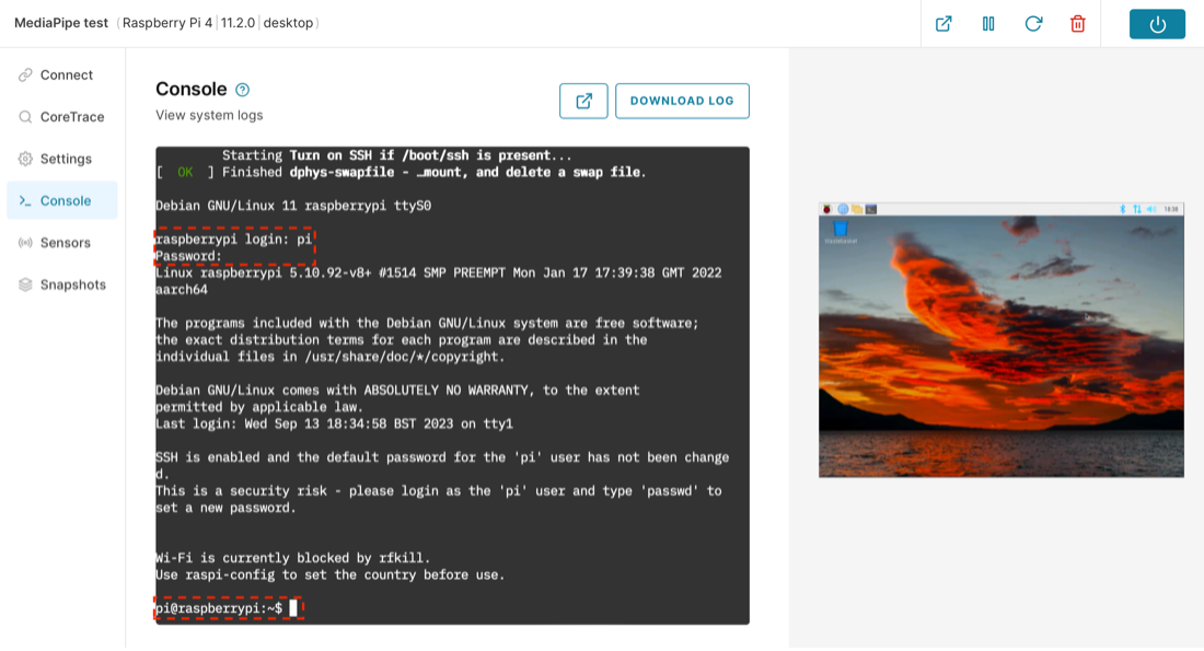 MediaPipe Computer Vision on Arm Virtual Hardware
