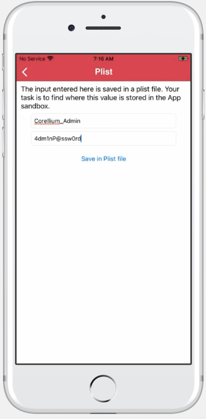 Ios Local Storage Exploit Sensitive Information With Corellium