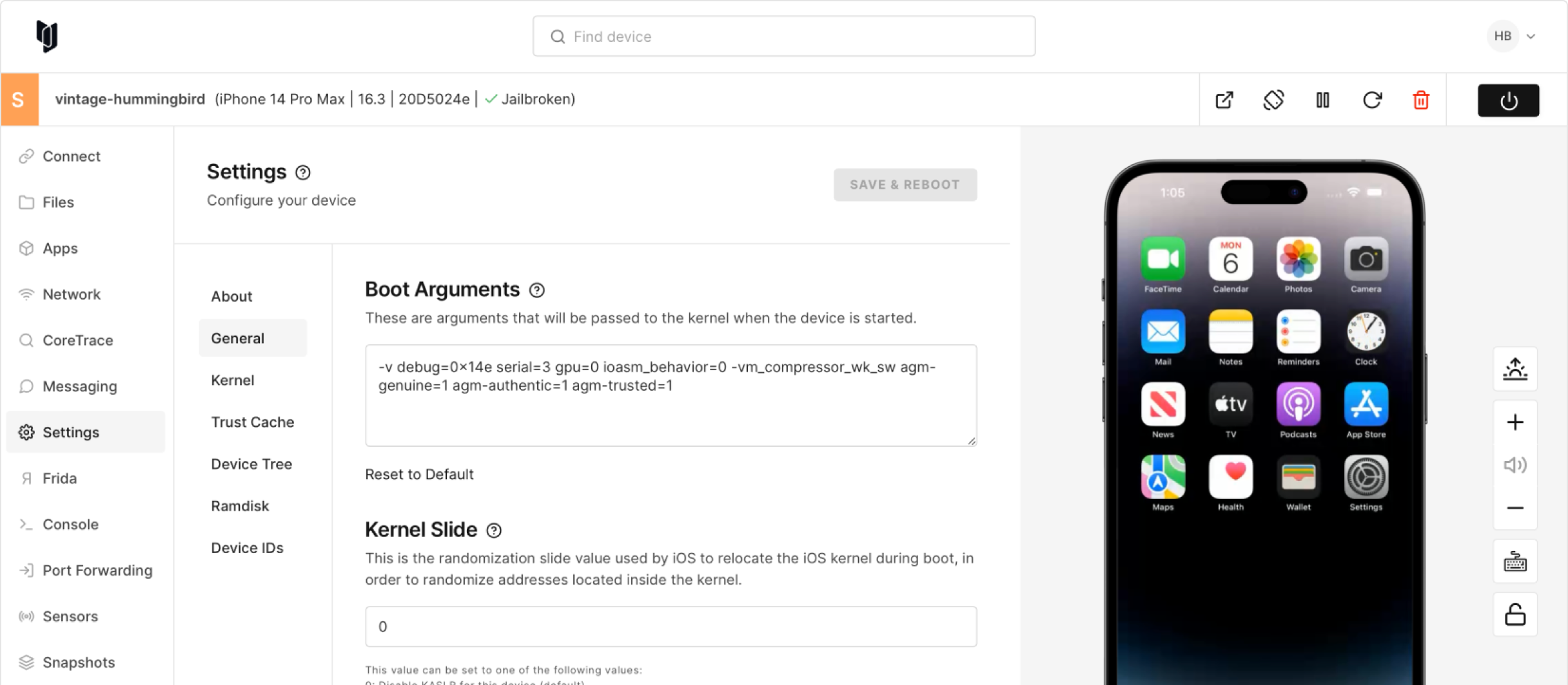 Corellium Virtual Hardware Platform